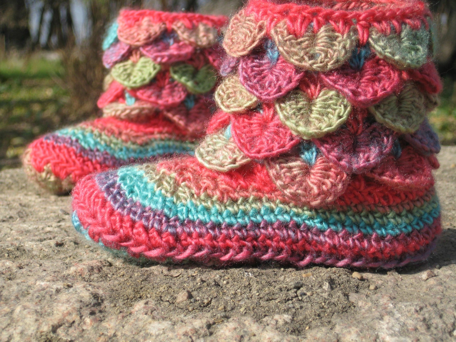Crochet PATTERN - Toddler-child Crocodile Boots - 3 Sizes - Etsy