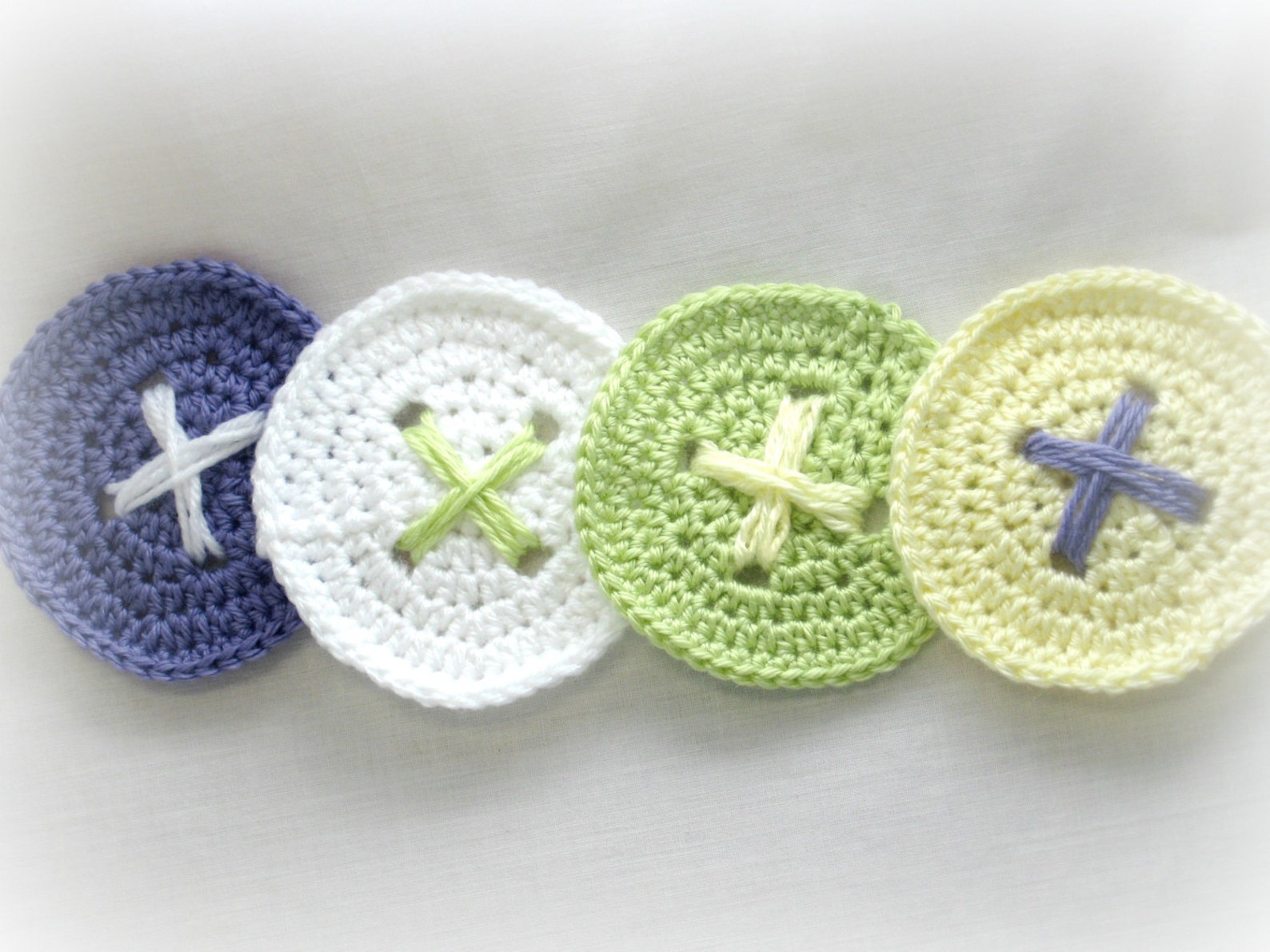 Crochet PATTERN Cute as A Button Coaster crochet Pattern - Etsy