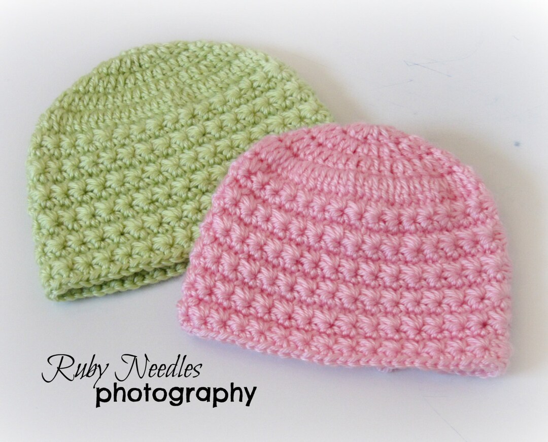 Starry Hats CROCHET PATTERN Girls Boys Stars Infant Cute Gift Shower ...