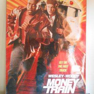 Money Train (1995) Original 2 Sided Movie Poster Wesley Snipes Woody ...
