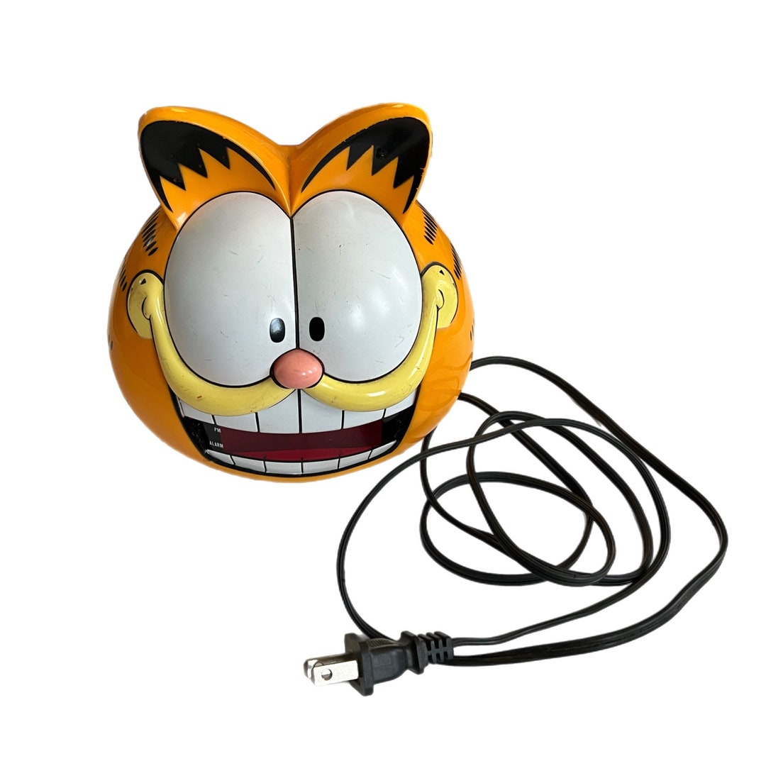 Vintage Sunbeam Garfield the Cat Digital Alarm Clock 1991 Tested Works ...