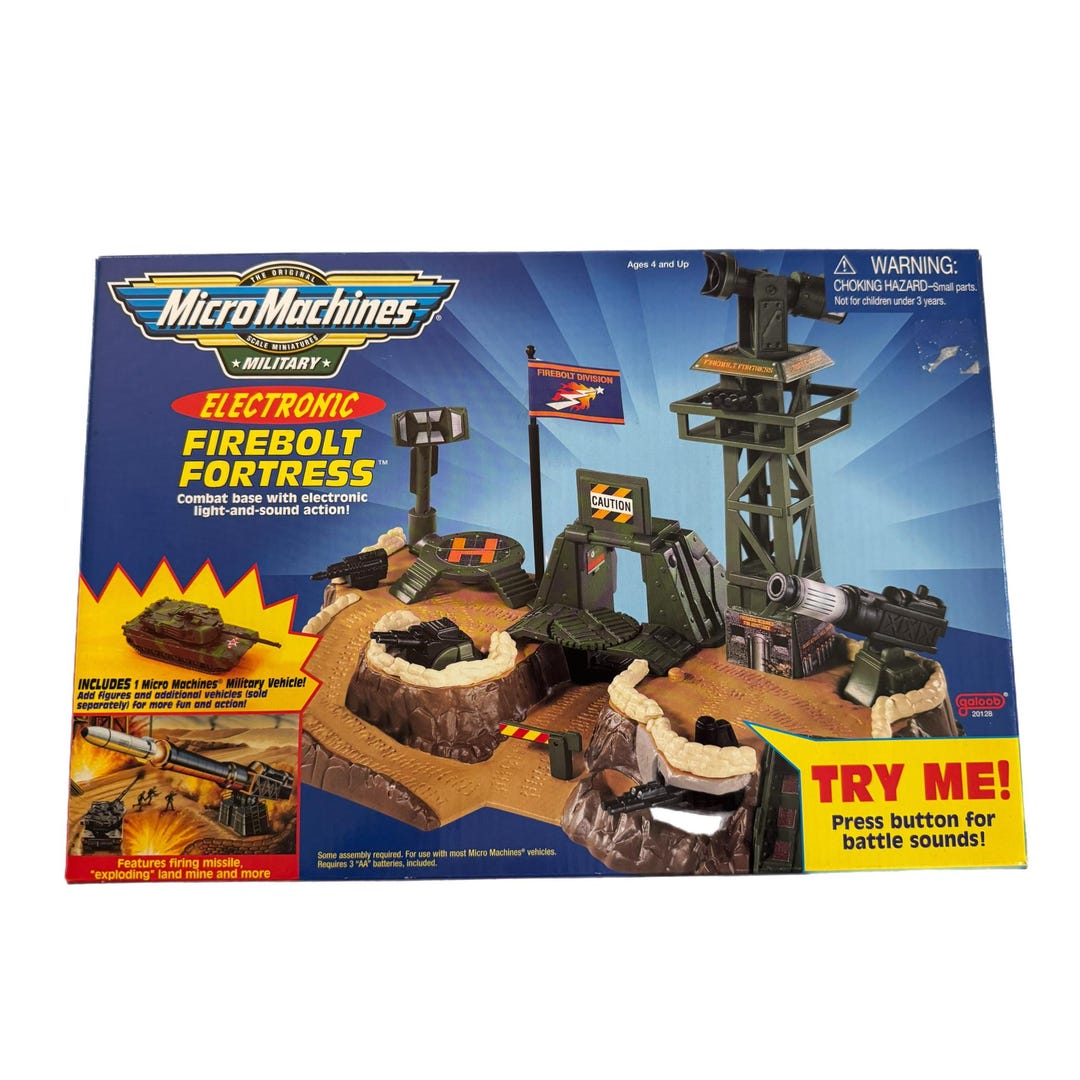 Vintage Galoob Micro Machines Military Electronic Firebolt Fortress ...