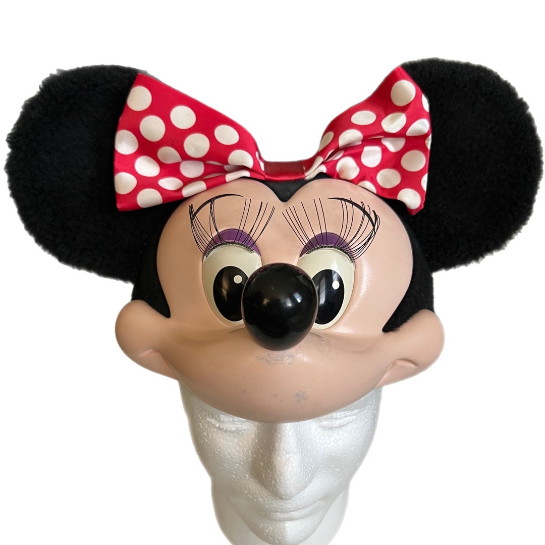 Vintage 90s Disney Character Fashions 3D Plastic Minnie Mouse Snapback ...