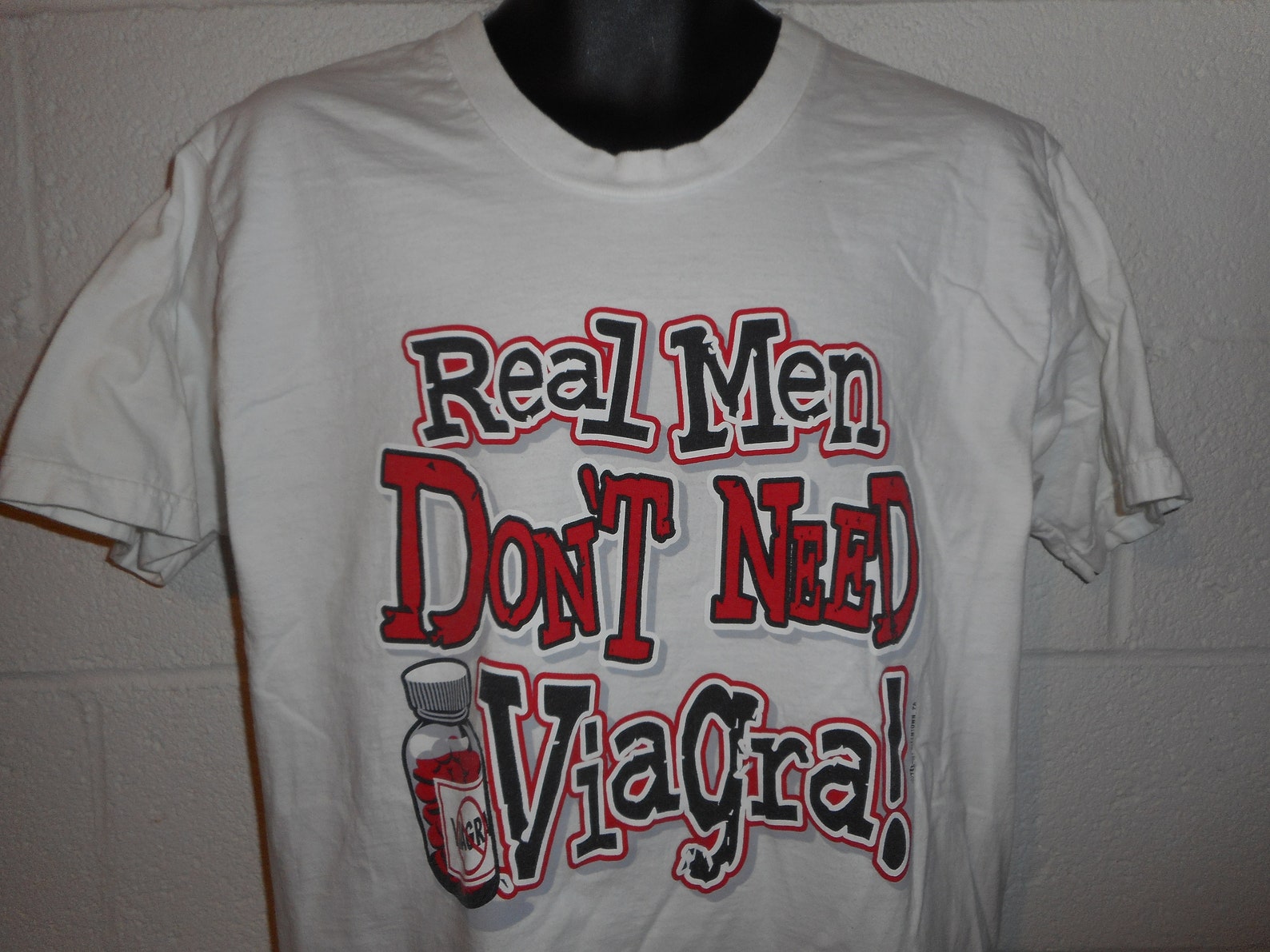 Vintage 90s 1998 Real Men Don't Need Viagra T-shirt M/L - Etsy