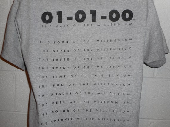 Vintage 2000 Millennium 01-01-2000 Y2K T-Shirt Medium - Gem