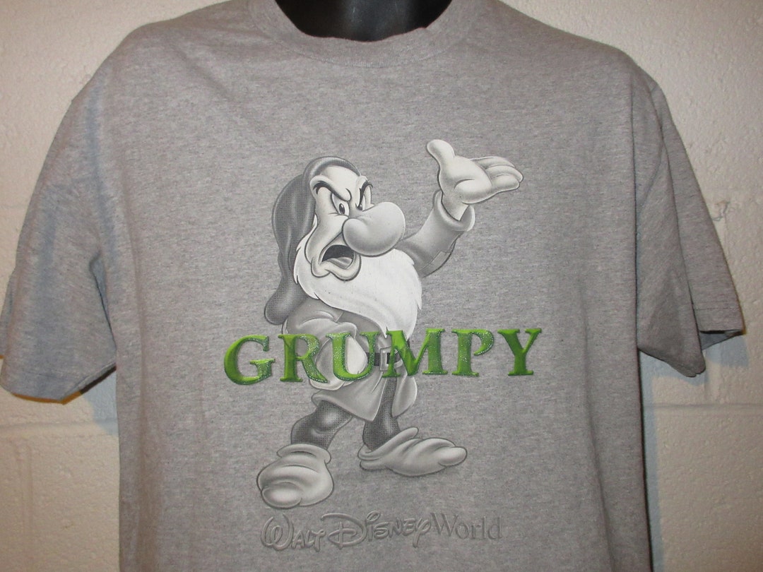 Vintage Disney World Grumpy T-shirt Large - Etsy