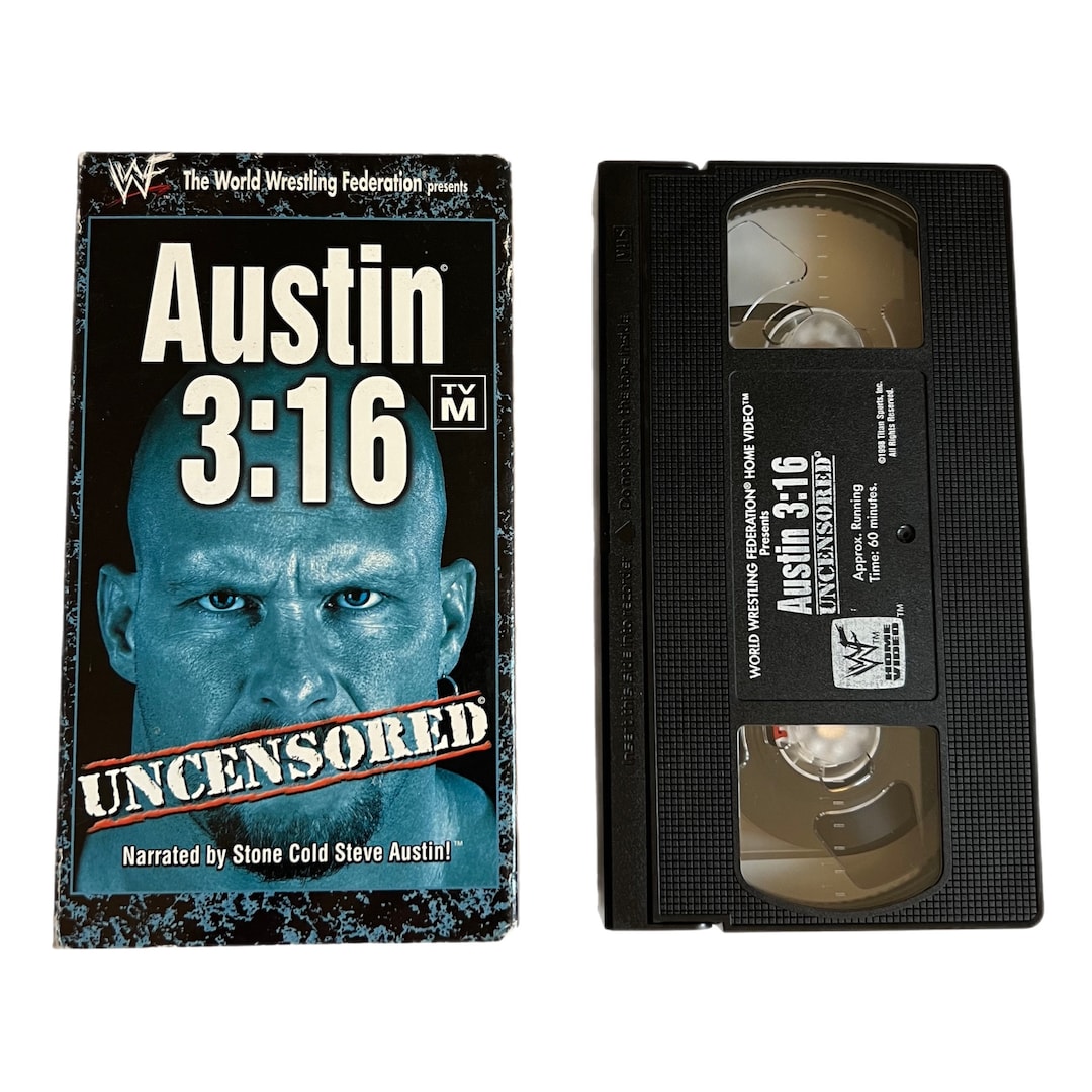 WWF Austin 3:16 Uncensored VHS, 1998 - Etsy