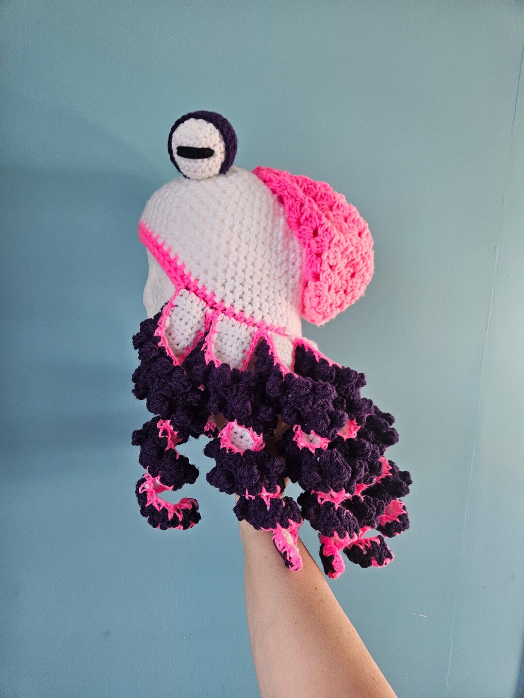 Octopus Hat READY TO SHIP Crochet Octopus Hat Crochet Winter Hat Ooak ...