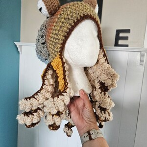 Octopus Hat READY TO SHIP Crochet Octopus Hat Crochet Winter Hat Ooak ...