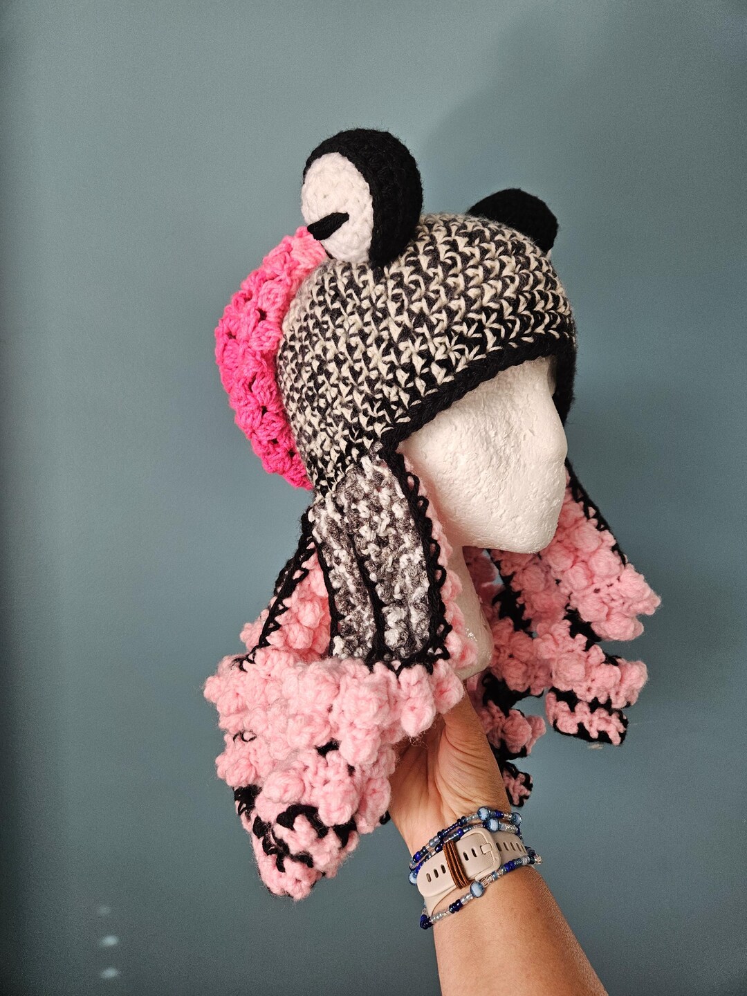 Octopus Hat READY TO SHIP Crochet Octopus Hat Crochet Winter Hat Ooak ...