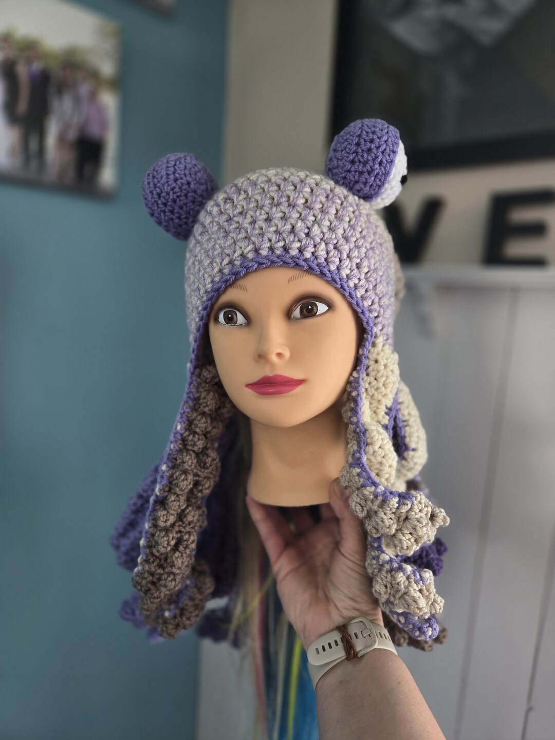 Octopus Hat - READY TO SHIP - Crochet Octopus Hat - Crochet Winter Hat ...