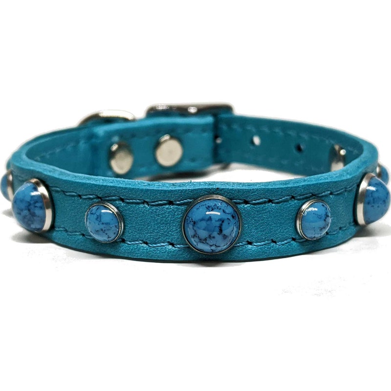 Turquoise Dog Collar - Etsy