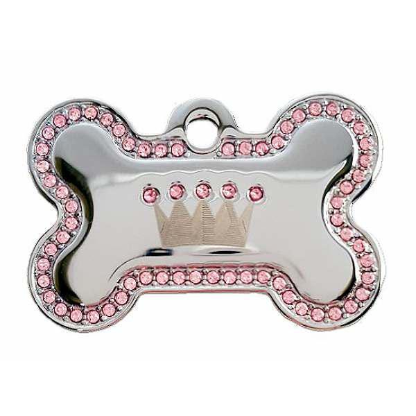 Fancy Dog ID Tags for Dogs, Luxury Bling Dog Collar Tags With Swarovski ...