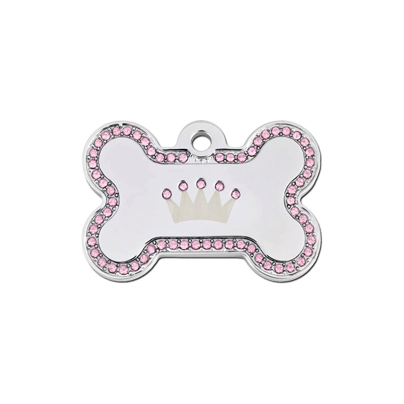 Fancy Dog ID Tags for Dogs Luxury Bling Dog Collar Tags with | Etsy