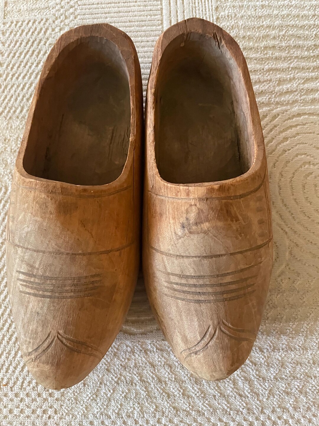 Vintage Belgian Wooden Clogs - Etsy