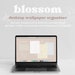2021 Desktop Wallpaper Organizer Blossom Flowers Bee Calendar Desktop ...