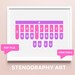 Stenography Keyboard, Steno Chart, Court Reporter Art, Steno School ...