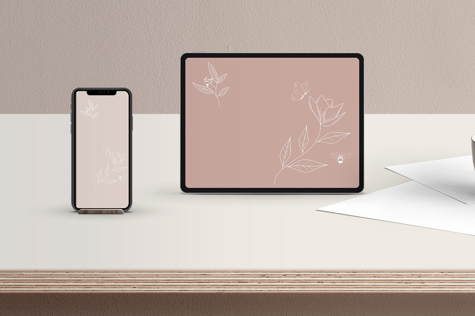 2021 Desktop Wallpaper Organizer Blossom Flowers Bee Calendar Desktop ...