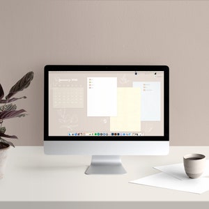 2021 Desktop Wallpaper Organizer Blossom Flowers Bee Calendar Desktop ...