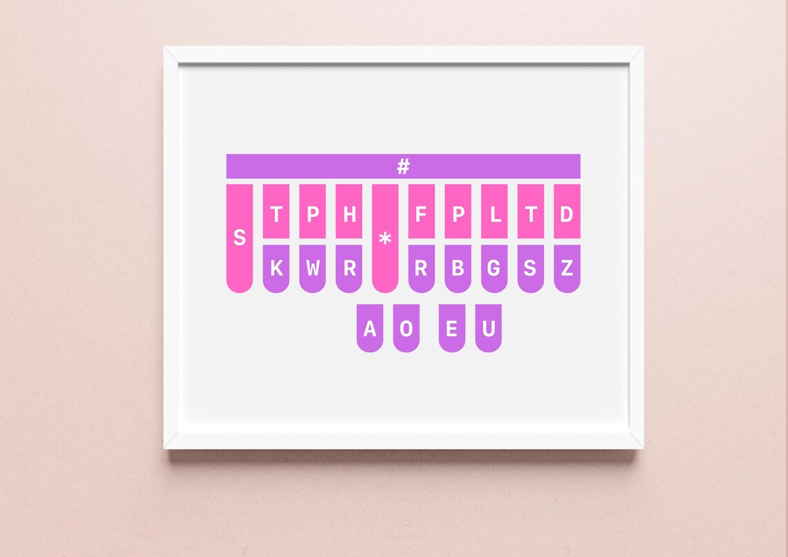 Stenography Keyboard, Steno Chart, Court Reporter Art, Steno School ...