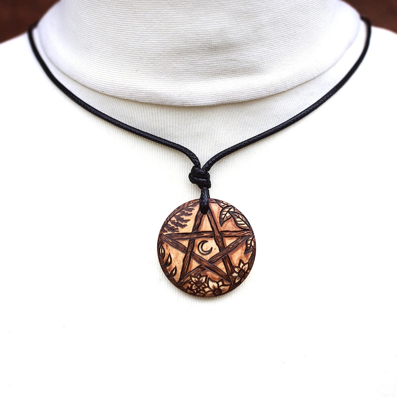 Nature Pentacle Pendant - Etsy UK