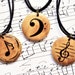 Treble Clef Necklace, Handmade Personalised Music Gifts, Musical Note ...