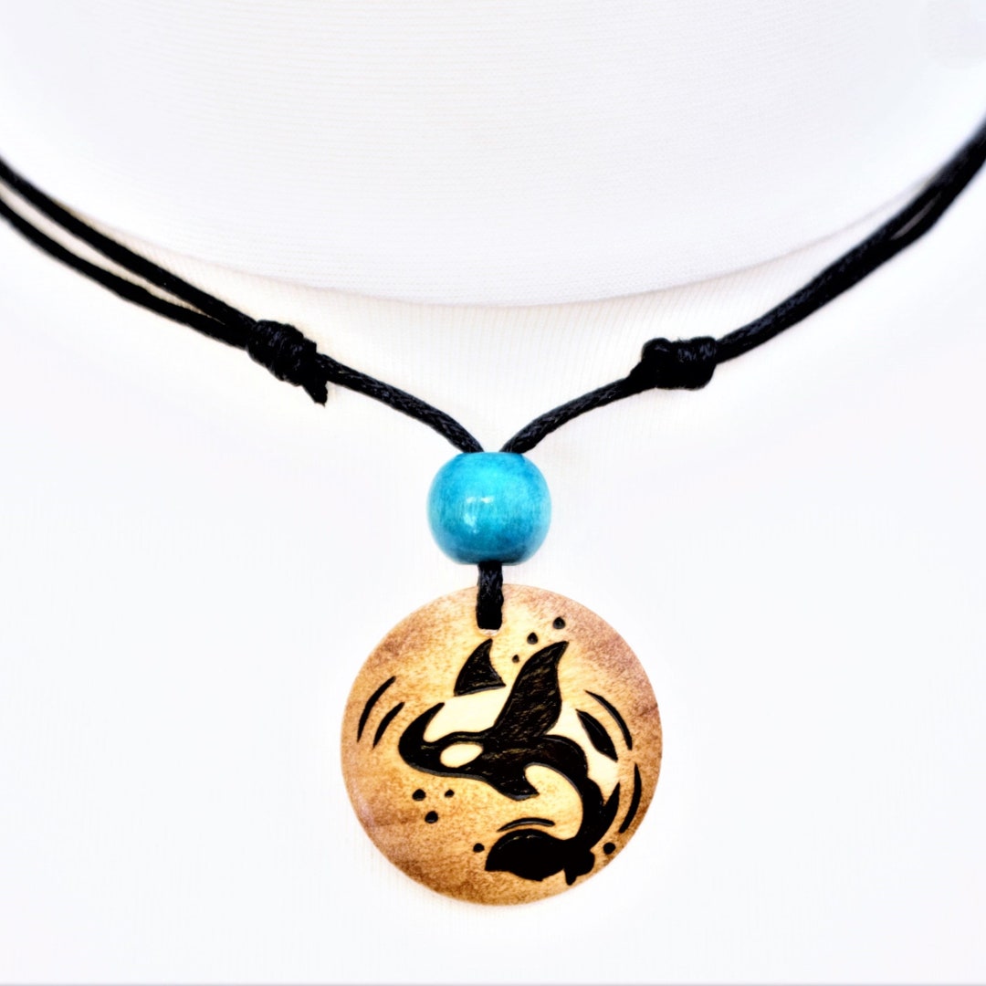 Orca Necklace Killer Whale Pendant Free Spirit Ocean Wildlife Freedom ...