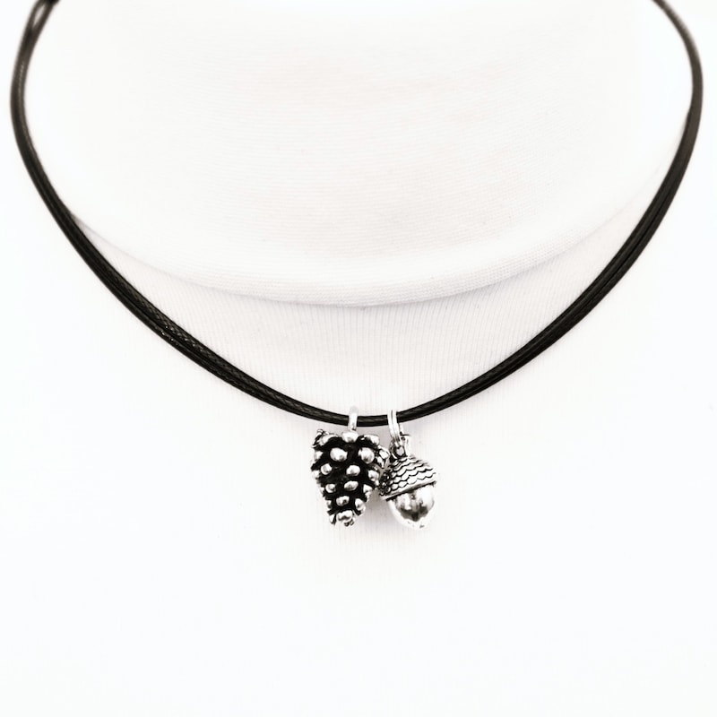 Leather Pinecone Pendant - Etsy UK