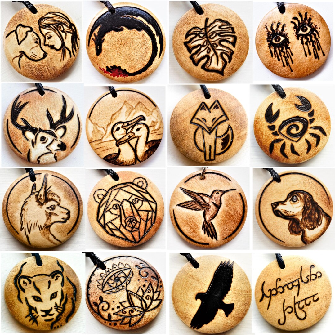 Handmade Personalised Necklace Pendant Choose Own Design Customised ...