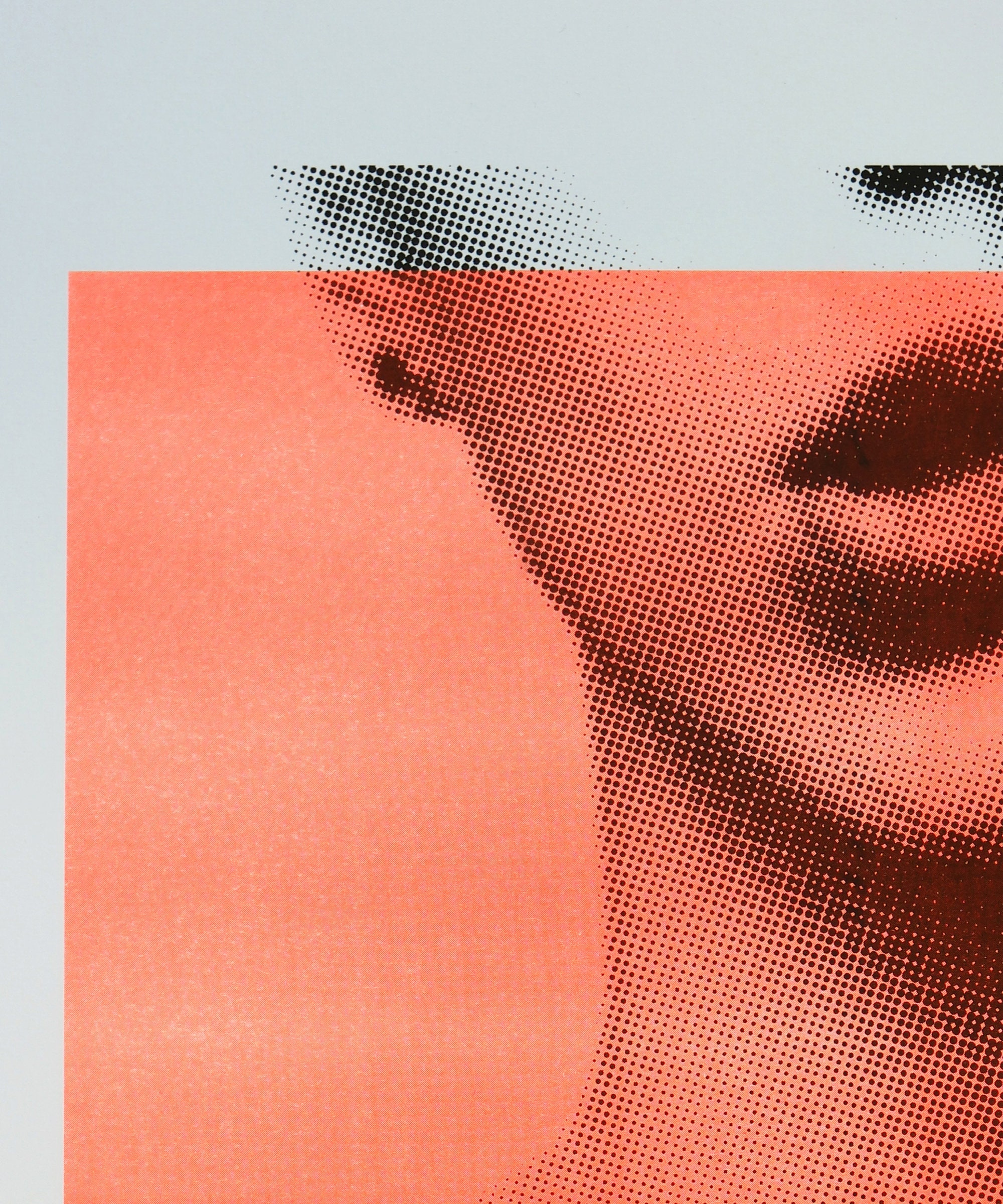 RISO Art Print A2 Size Pastel Orange Blush Riso Print | Etsy