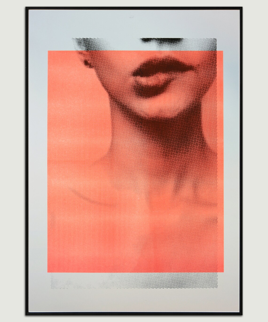 RISO Art Print A2 Size Pastel Orange Blush Riso Print - Etsy