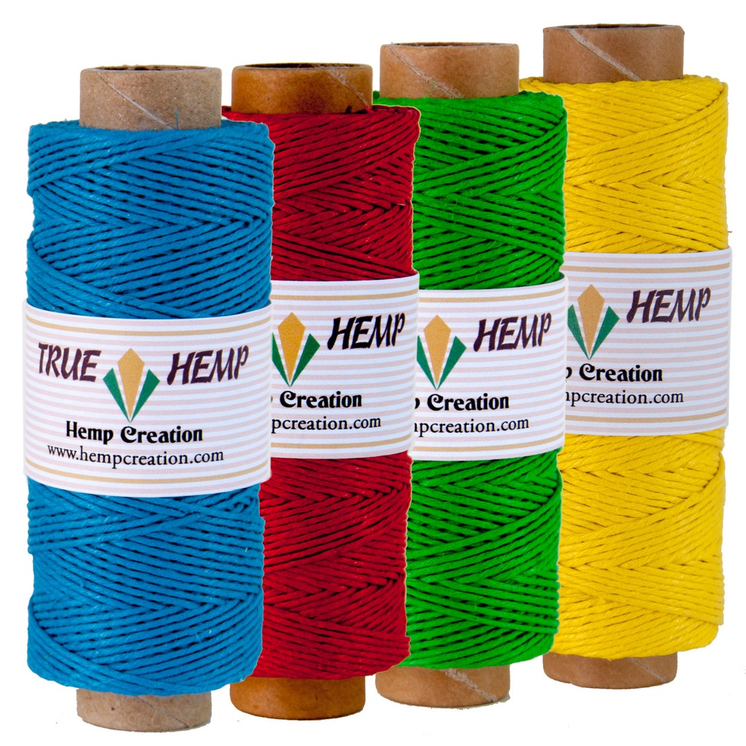 Colored Hemp Twine: 4 Spool Set - 1mm/0.5mm Craft Cord - Etsy