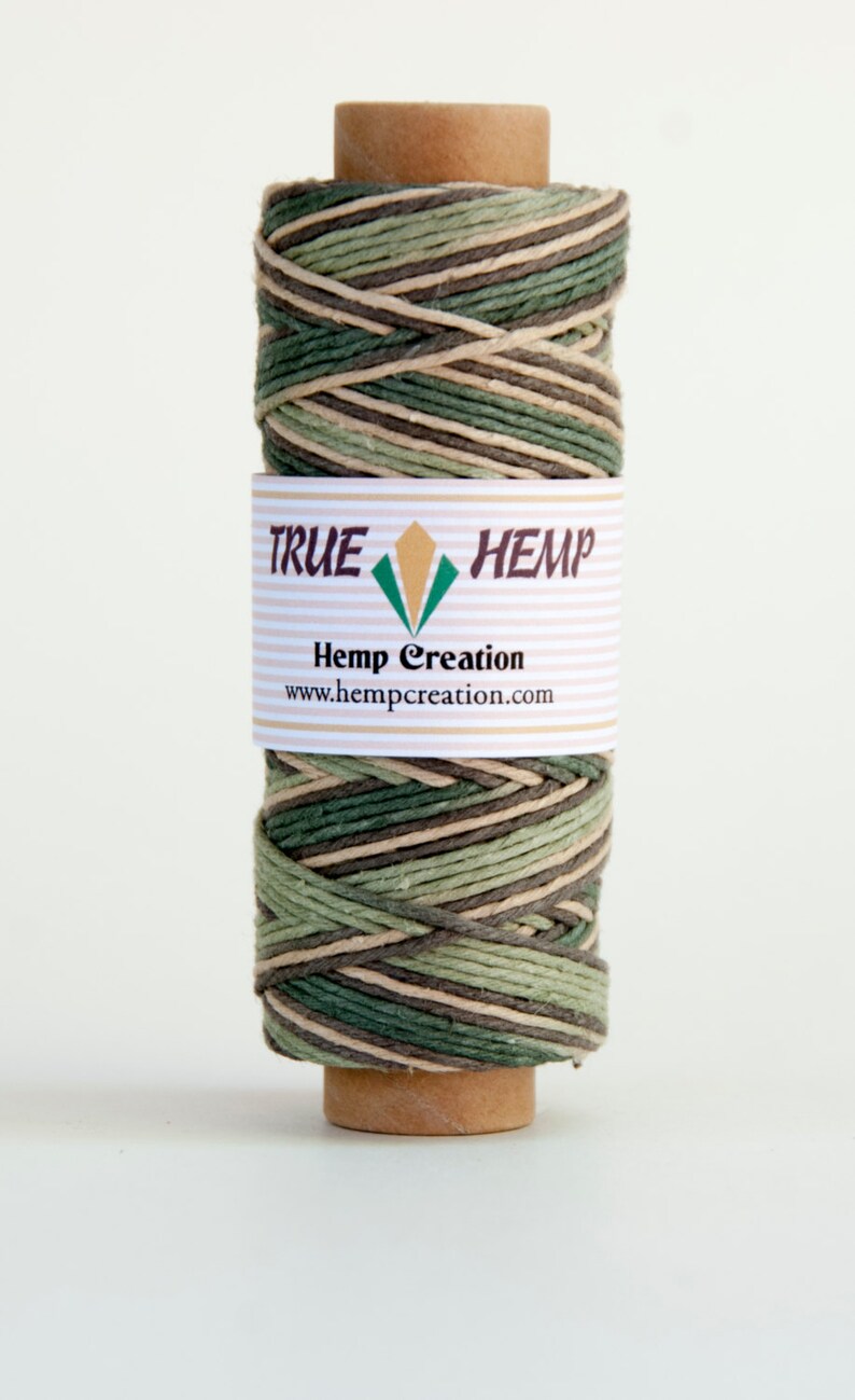 NATURAL HEMP Assorted Cord in Spool - 1mm Diameter 20lb Test - 205feet ...