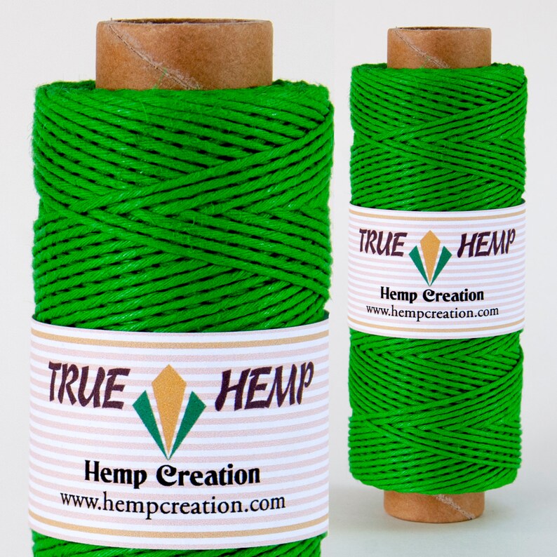 NATURAL HEMP TWINE Package 5 True Hemp Spools 0.5mm 10lb | Etsy