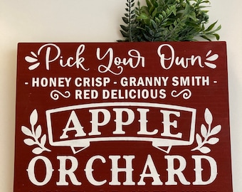 Apple Orchard Sign | Etsy