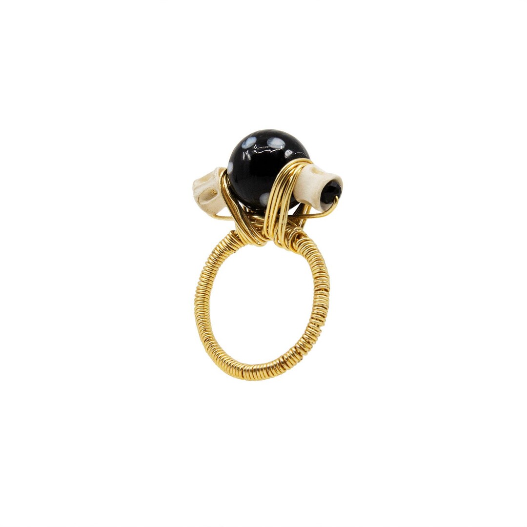 Monte Cara Ring – Vintage Boho Style Gold Plated Statement Wire Ring ...