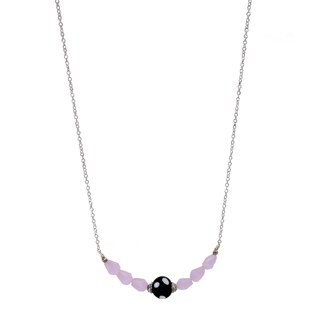Leidira Choker - Vintage Y-shape Station Beaded Necklace, Conta Di Ojo ...