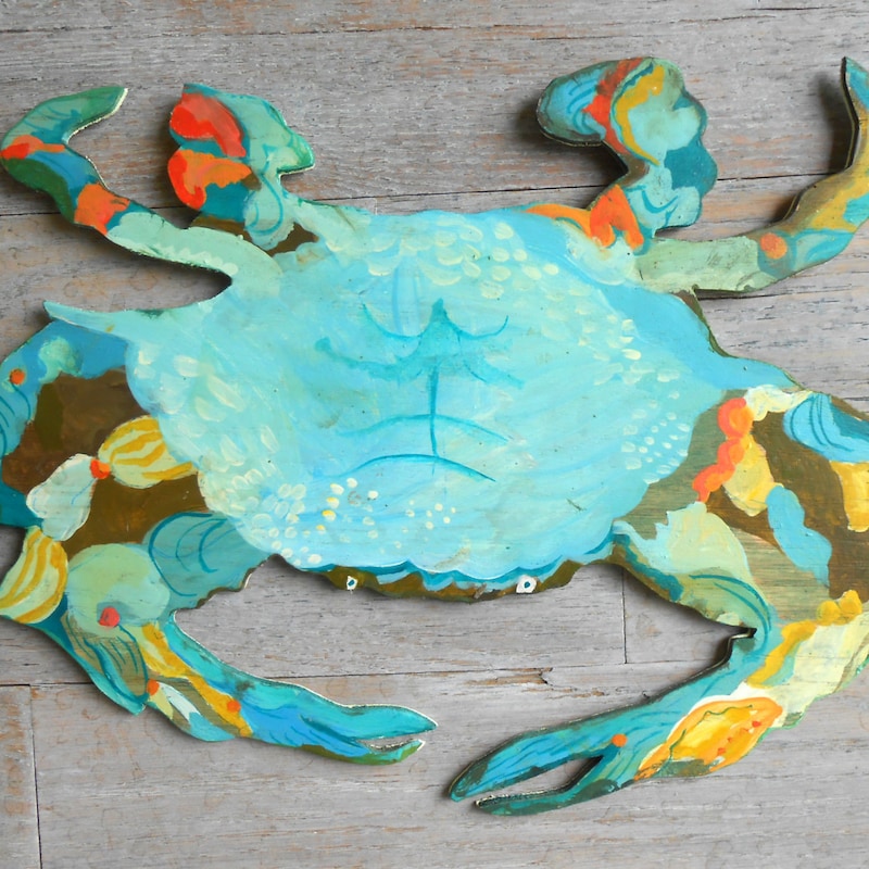 Blue Crab Wall Art - Etsy