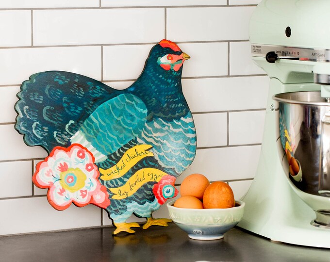 Miss Poulet De Chalet by Kimberly Hodges, Chicken Wall Sign, Wood ...