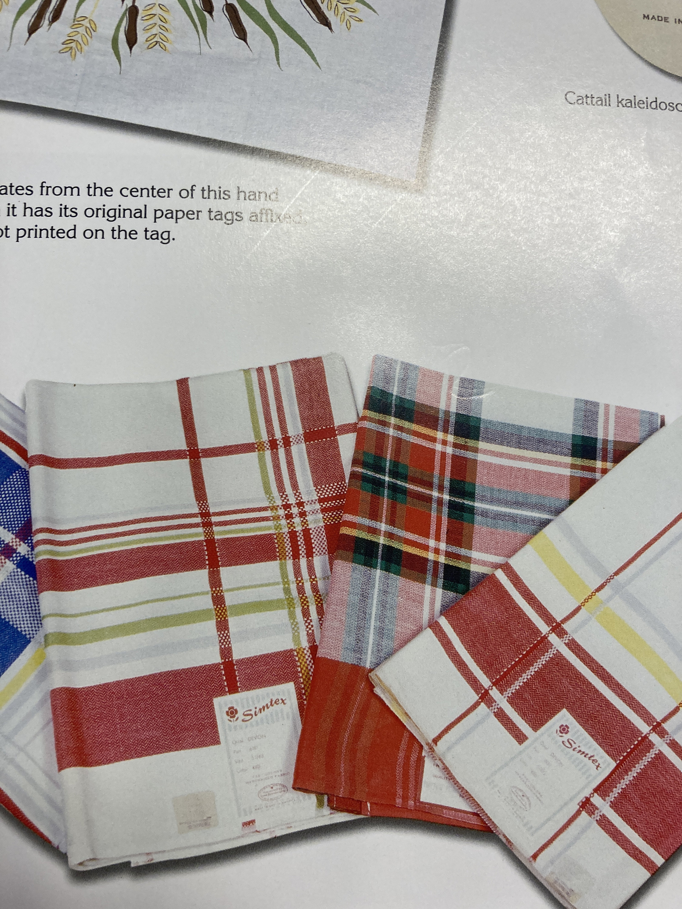 Simtex 1950's Plaids, Devon Pattern. Pink, Green Tartan Plaid. WOW - Etsy