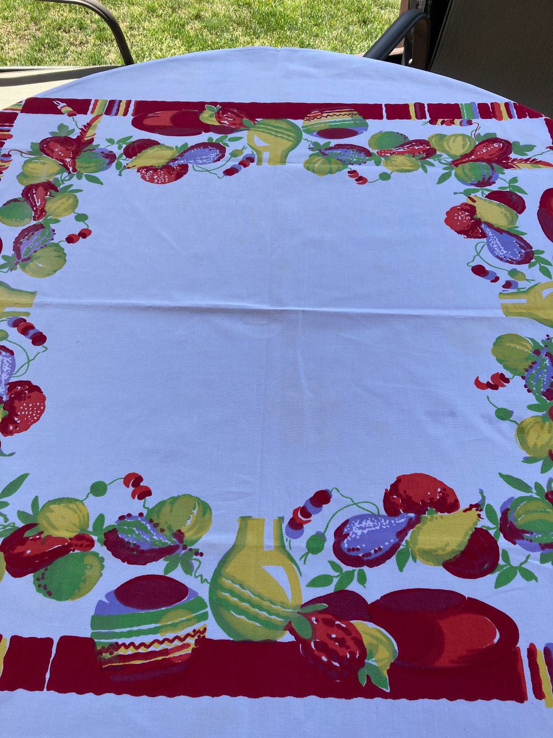 Classic Wilendur Vintage Tablecloth.south of the Border.southwestern ...