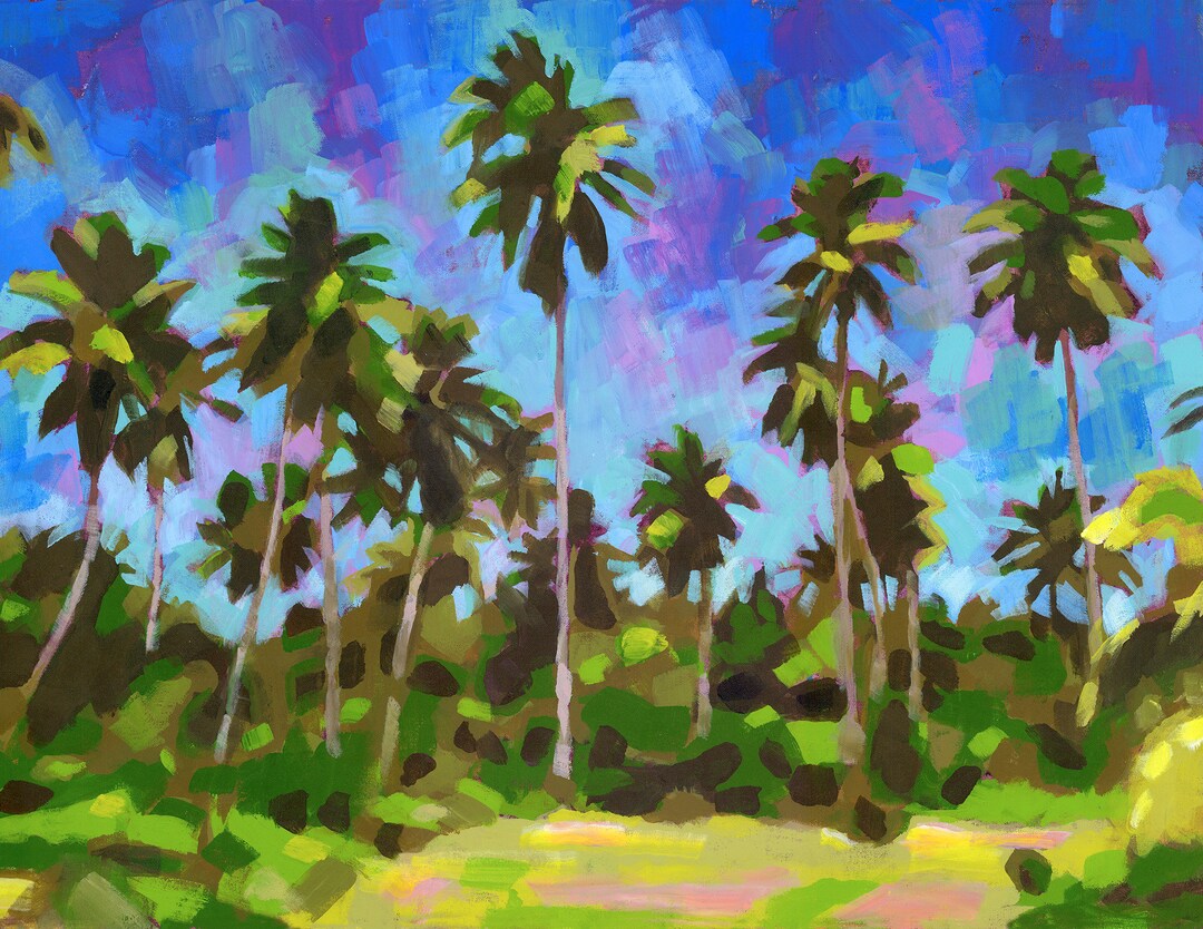 On the Road to Manzanillo, 8.5x11 Tropical Mexican Landscape, Poster - Etsy