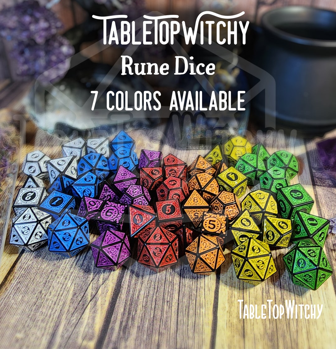 Runic Dice Sets -7 Colors! - Etsy