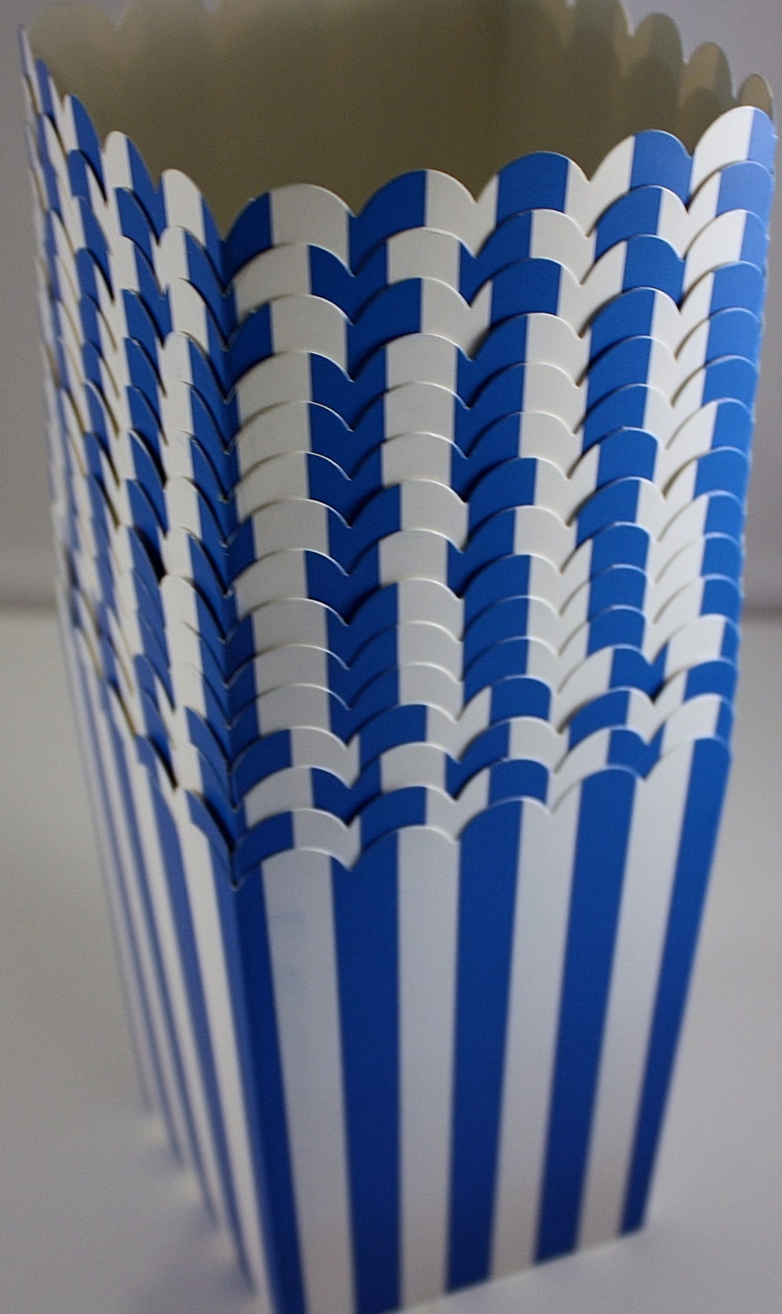 12 Striped Mini Popcorn Boxes Pick Your Color - Etsy