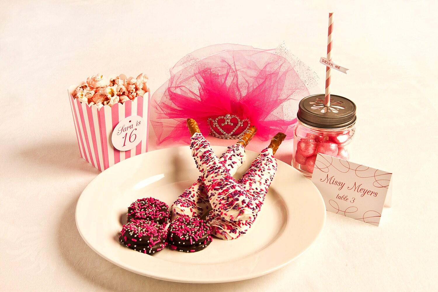 Mini Popcorn Boxes and Paper Straw Party Pack - Etsy