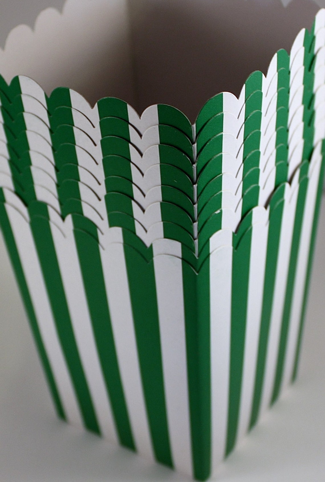 12 Striped Mini Popcorn Boxes Pick Your Color - Etsy