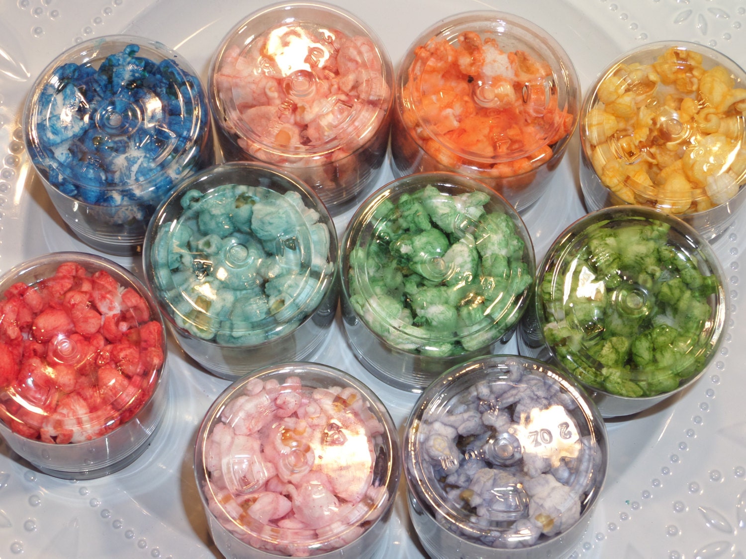 Colored Party Popcorn Oil/ Coral - Etsy