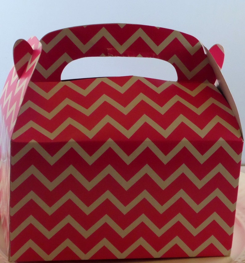 Gable Treat Box Chevron Qty 12 - Etsy