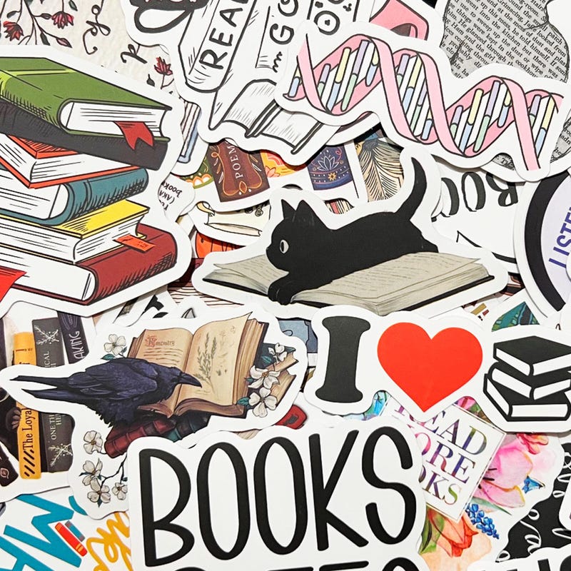 Book Stickers - Etsy