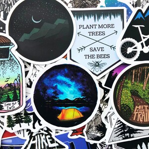 50 Outdoor Camping Hiking Stickers Pack Nature Set Lot - Etsy